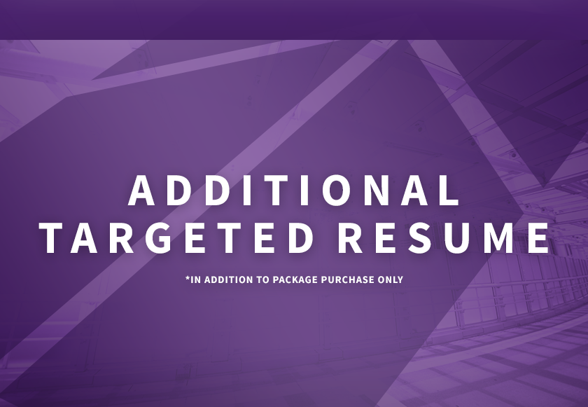 Additional Targeted Resume with Resume Package
